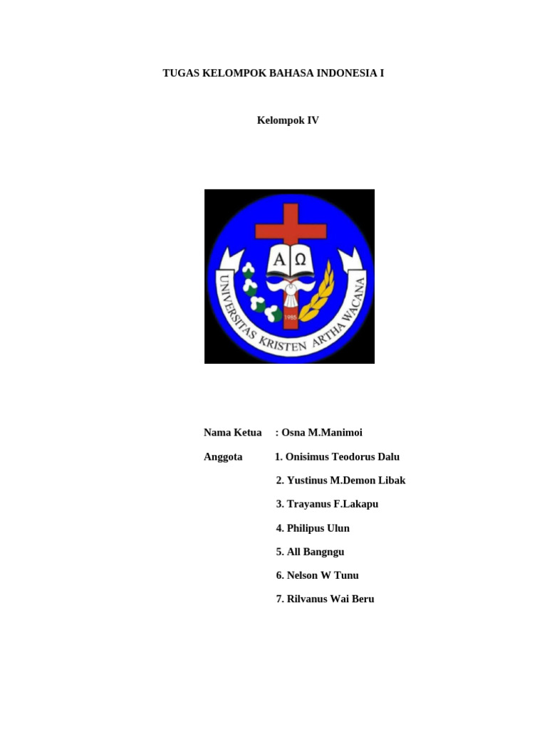 Libak Tugas Kelompok Bahasa Indonesia I (Demong) | PDF