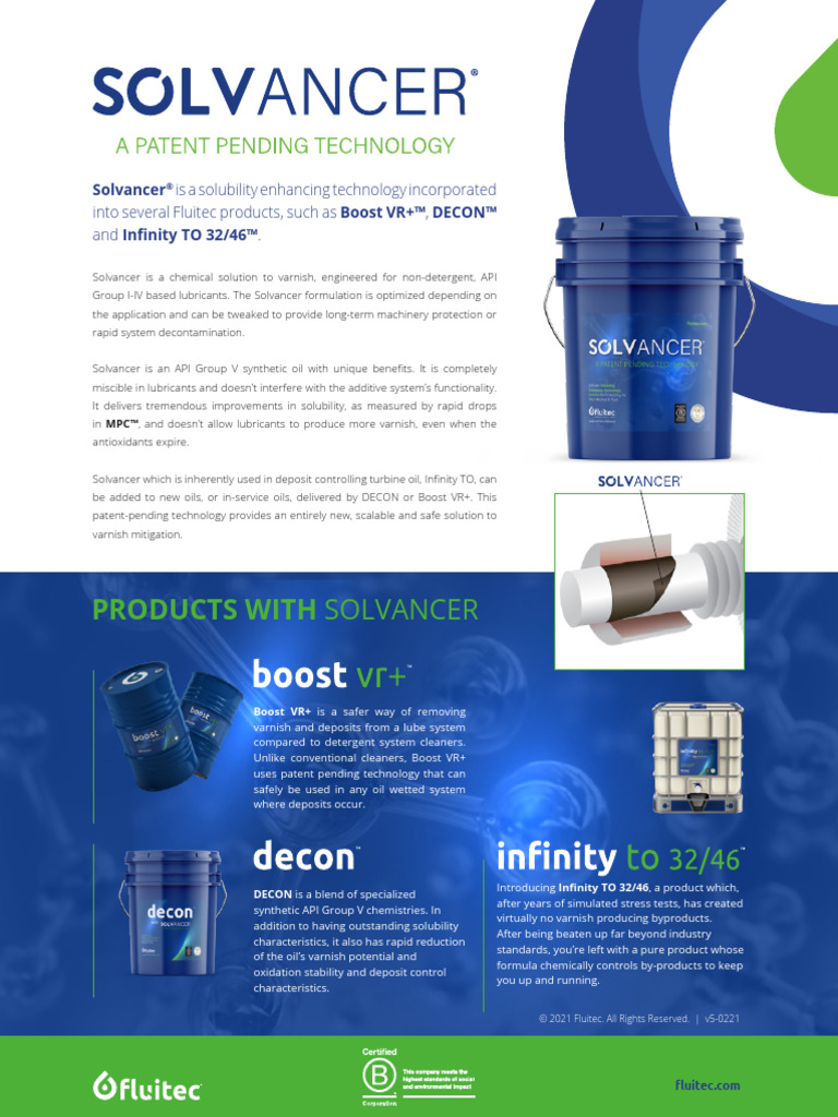 Fluitec Brochure Solvancer v5 | PDF