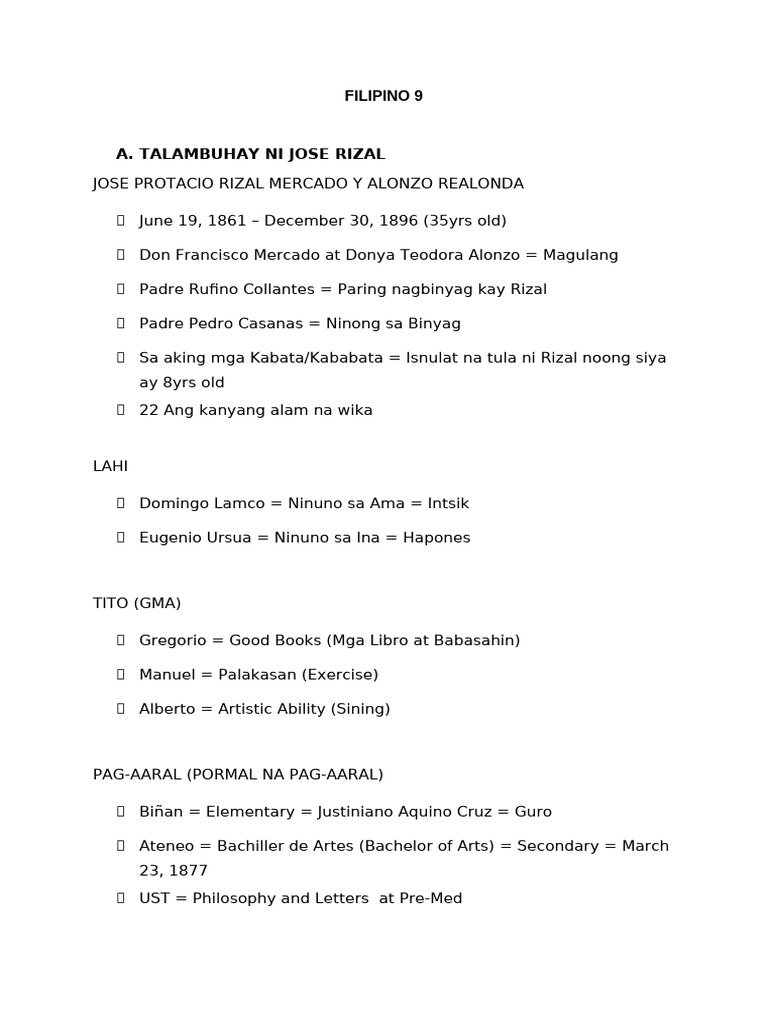 Filipino 9 4TH Quarter Reviewer | PDF