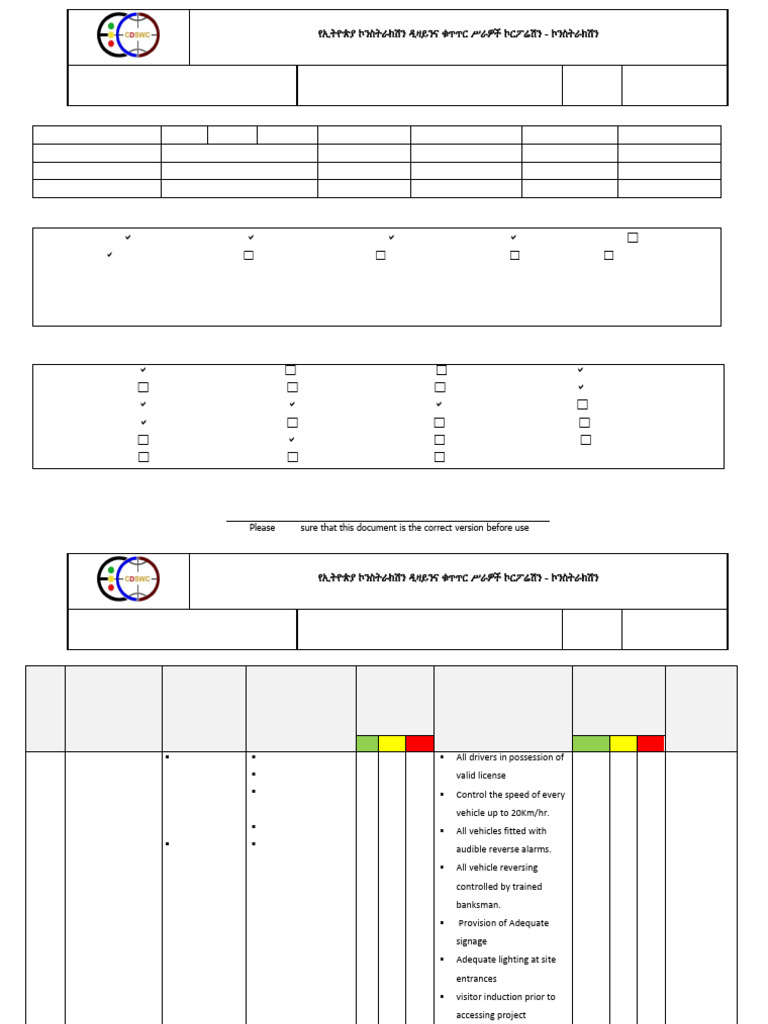 ACRA Garage Ground Slab Work Risk Assessment | PDF