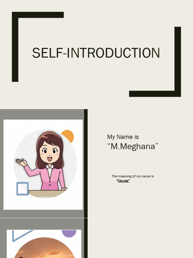 'Self Introduction' | PDF