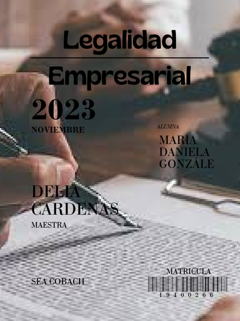 Legalidad Empresarial | PDF