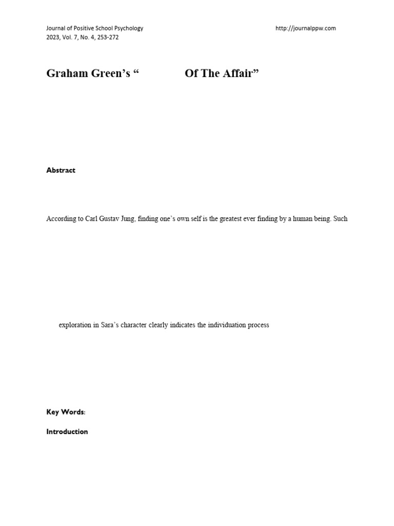 Individuation Process in The Character of Sara Miles | PDF | Shadow ...