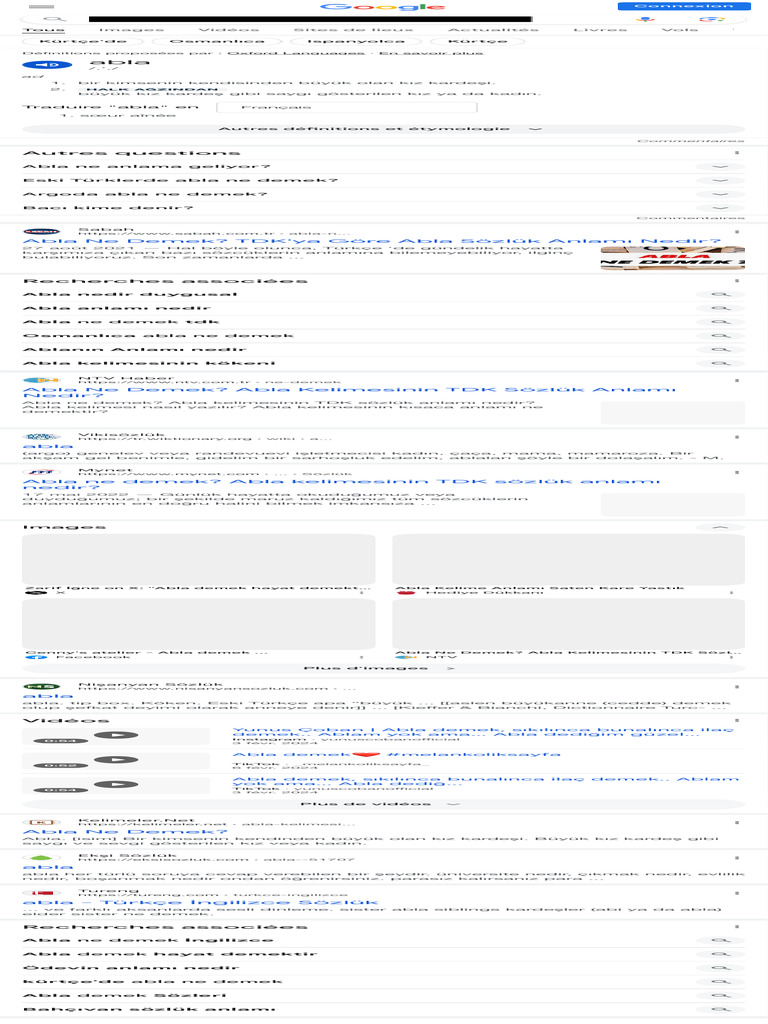Abla Ne Demek - Recherche Google | PDF