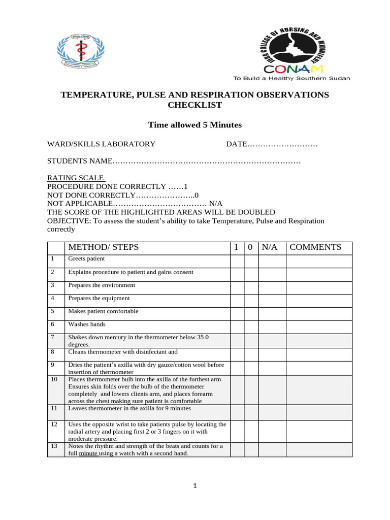 Reviewed TPR Checklist | PDF