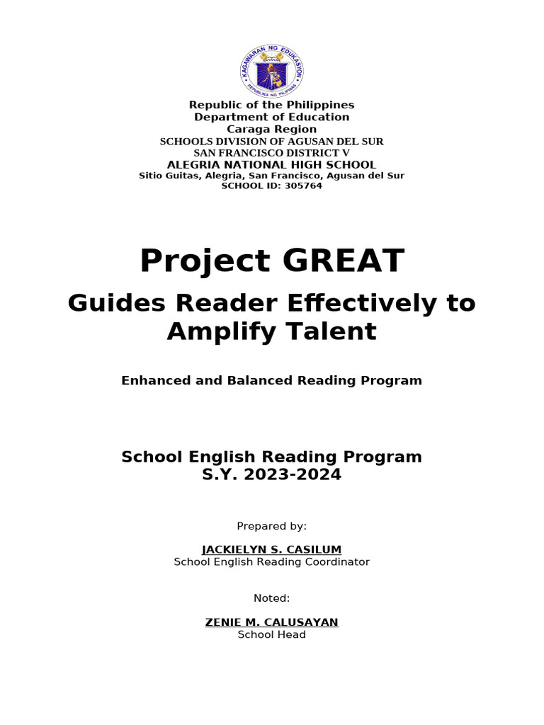 School Reading Program AY 2023-2024 | PDF