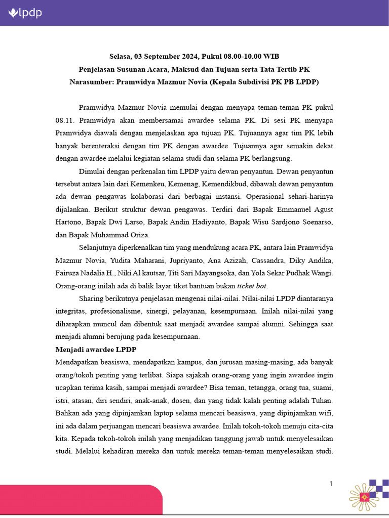 PK-242 Tugas 003-K-LPDP Ringkasan Materi H2 Kelompok Nusi | PDF