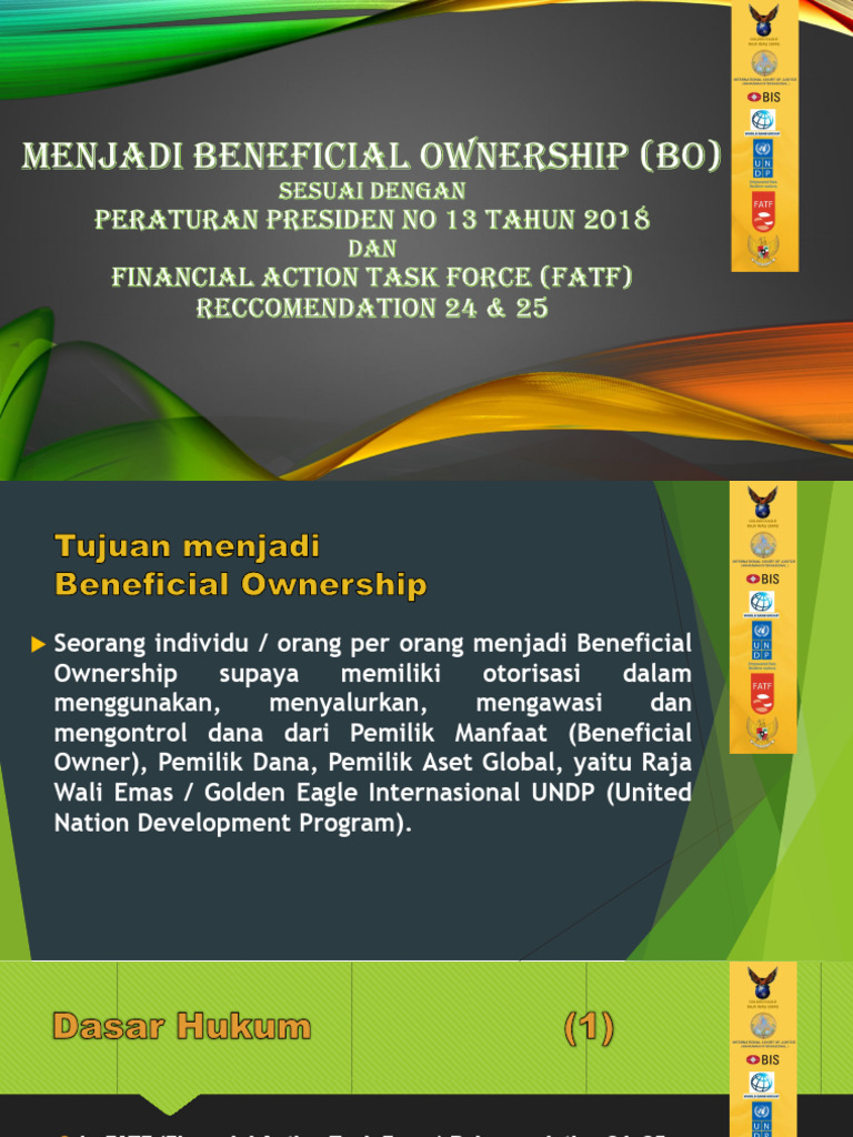 Menjadi Beneficial Ownership (BO) | PDF