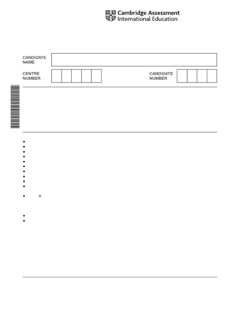June 2022 (v2) QP - Paper 4 CAIE Maths IGCSE | PDF