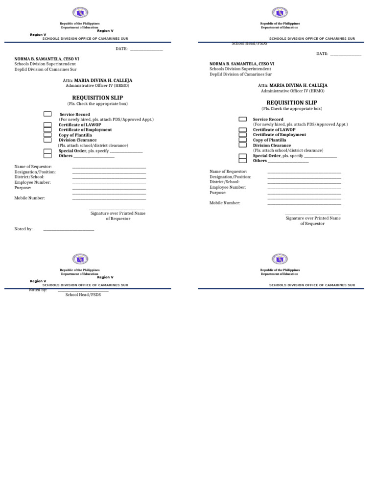 REQUISITION-SLIP-SERVICE-RECORD | PDF