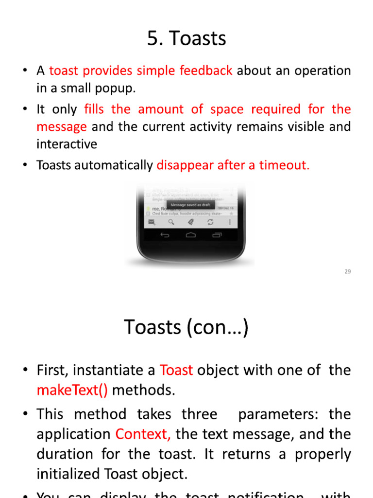 Toast | PDF