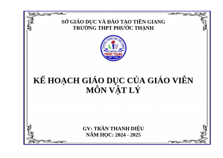 Bia KHBD Mon Vat Ly | PDF