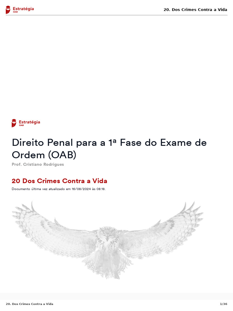 Dos Crimes Contra A Vida | PDF