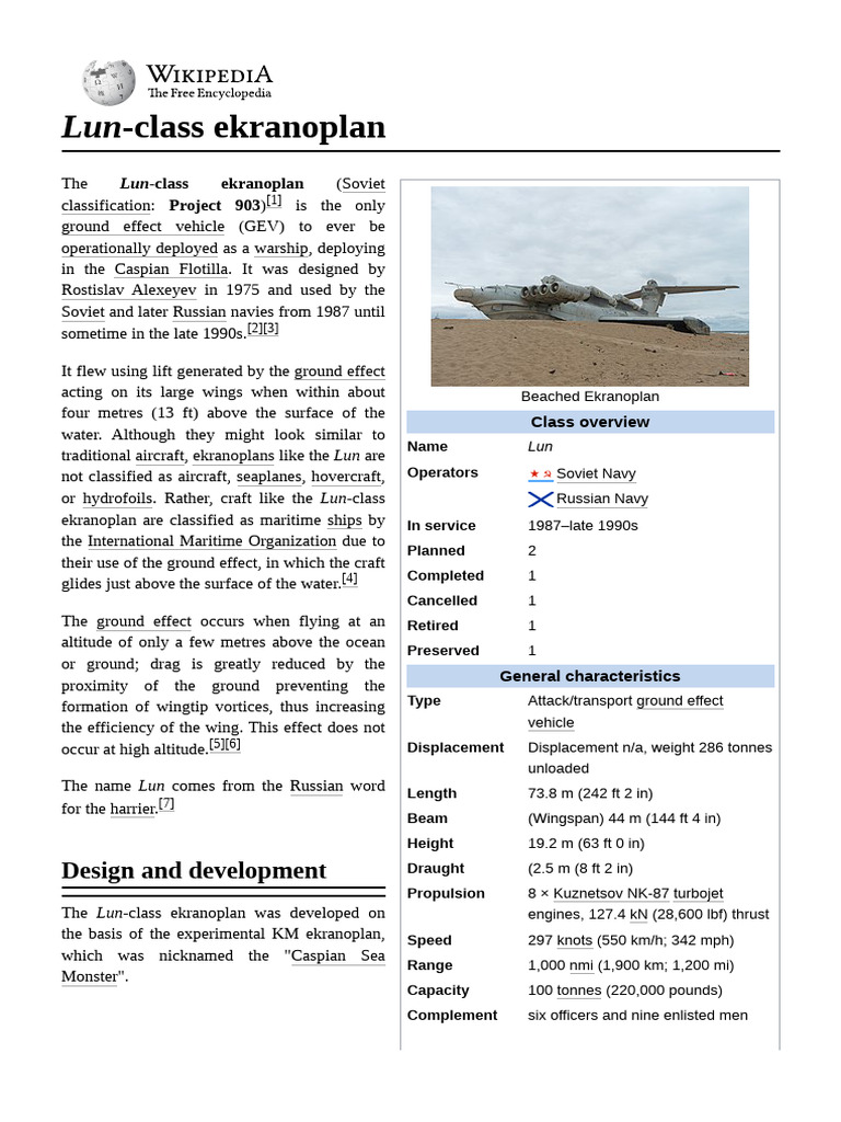 Lun-class_ekranoplan | PDF