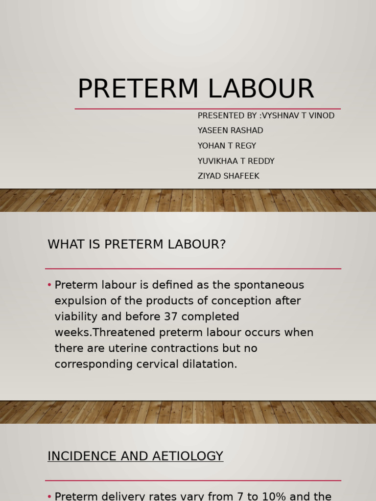 Preterm Labour O6 | PDF