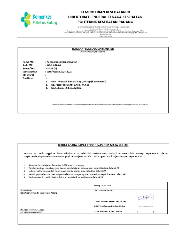 Rps Obe KDK 2024 Str. Kep - Ok | PDF