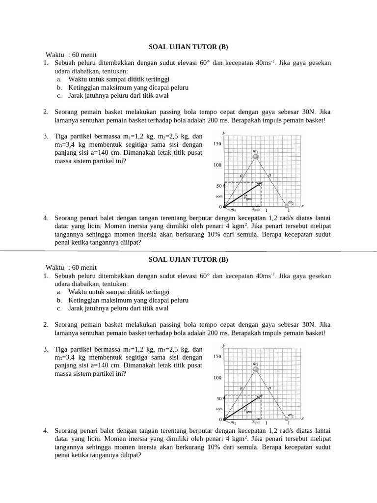 Soal Ujian Tutor B | PDF