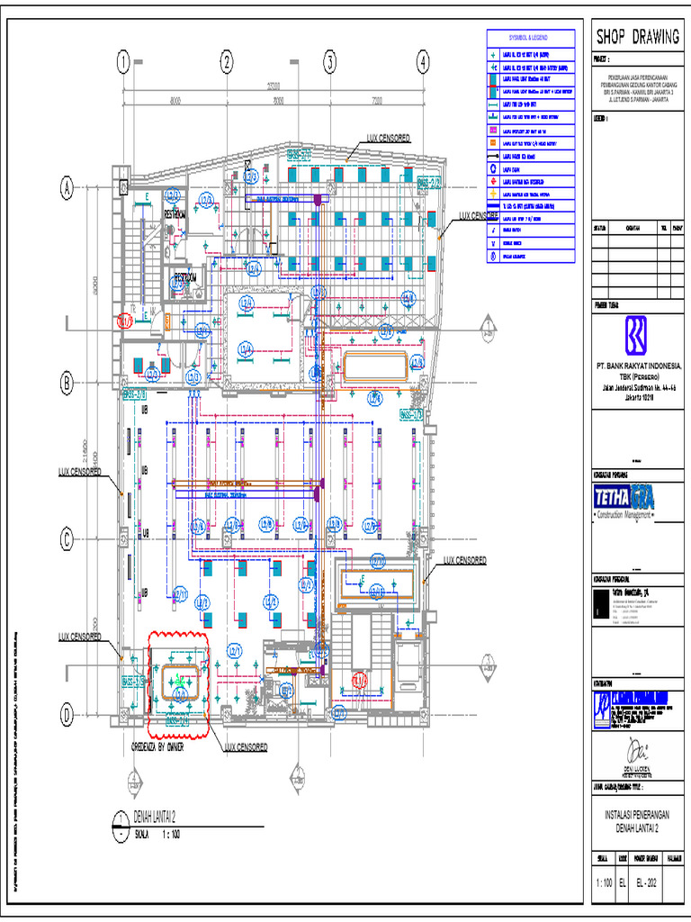 Denah Instalasi Penerangan LT.2 | PDF