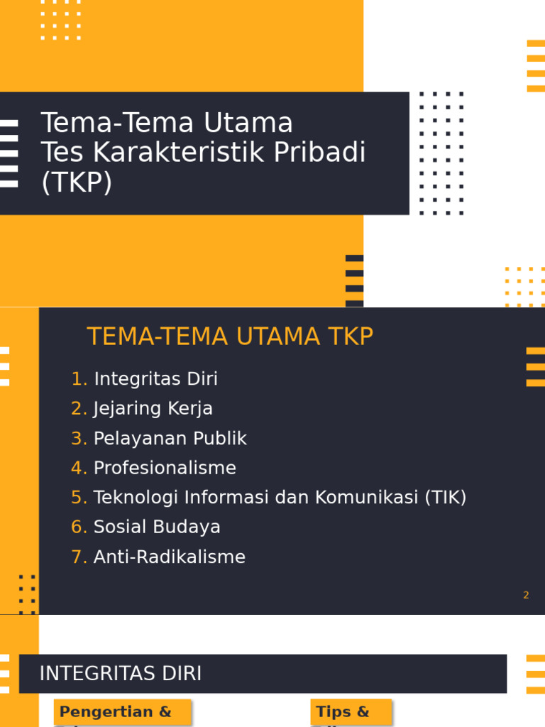 PPT ASPEK TKP - Sekdin | PDF