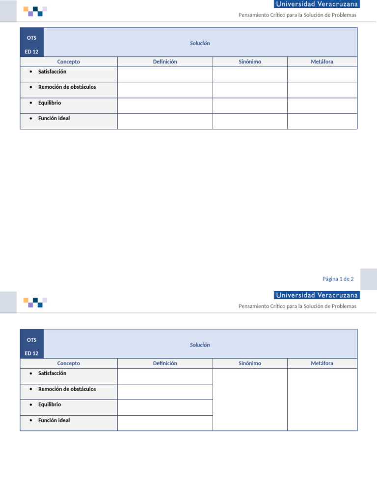 Act04 Formato Organizador Terminologico de Solucion | PDF
