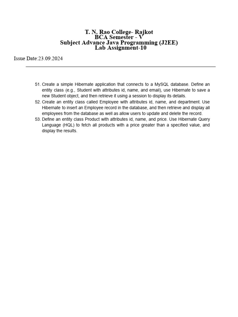 Lab Assignment-10 | PDF