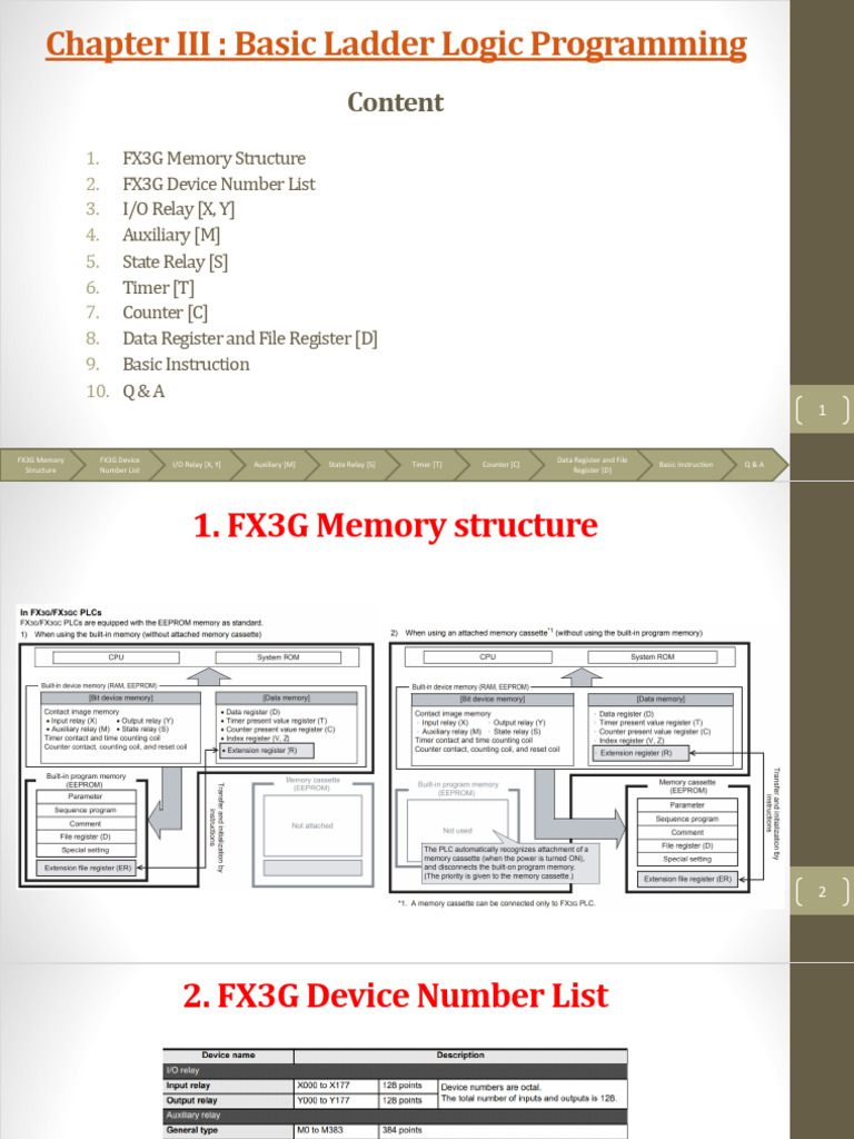 3. Chapter III Basic Ladder Logic Programming | PDF