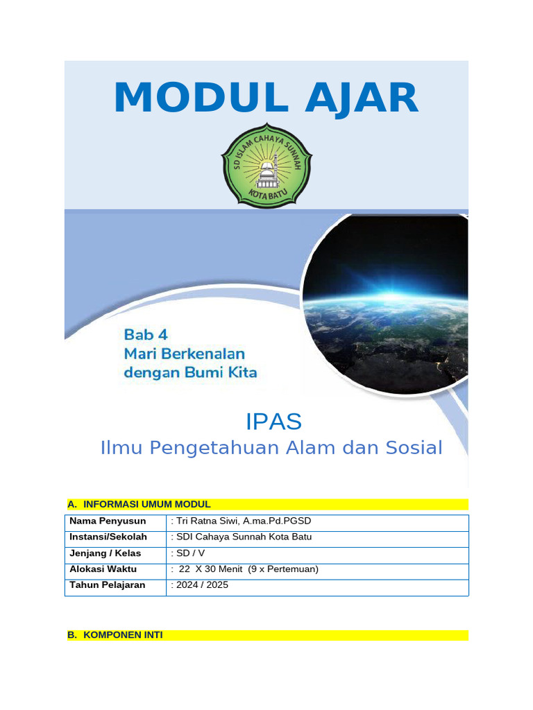 BAB 4 - MA IPAS Kls 5 | PDF