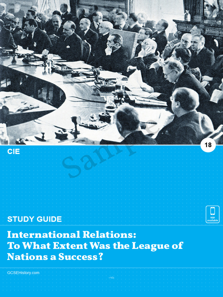 Cie Igcse International Relations League of Nations | PDF
