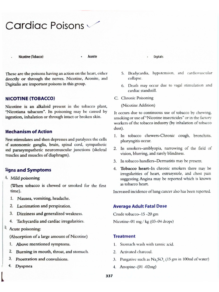 Cardiac Poisons, Asphyxiants 08-25-2024 20.16 | PDF