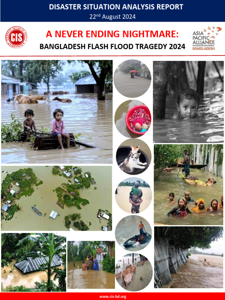 CIS & a-PAD Bangladesh - Disaster Situation Report-Flash Flood August ...