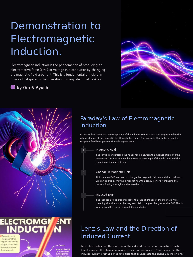 Introduction To Electromagnetic Induction | PDF
