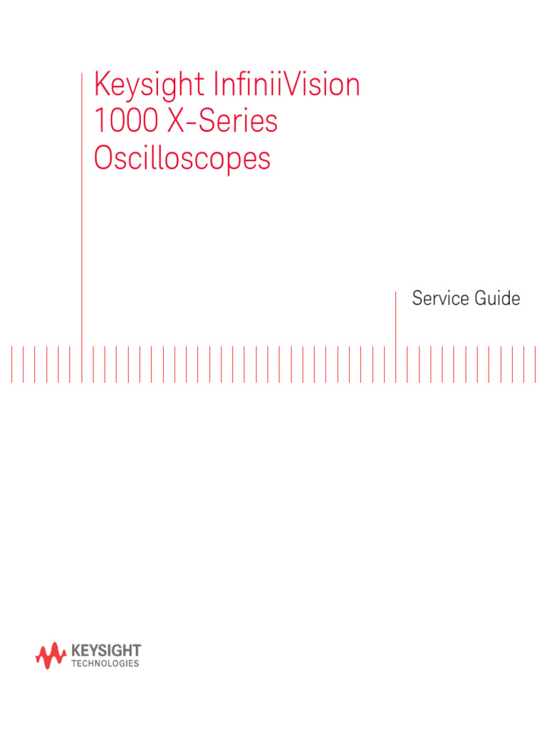 Keysight DSOX1000系列示波器 - Service Guide | PDF