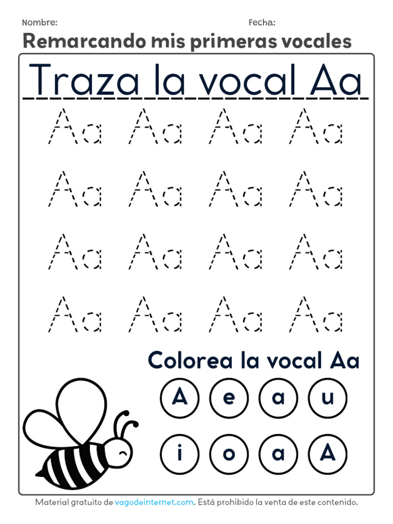 Remarcando Mis Primeras Vocales Pdf