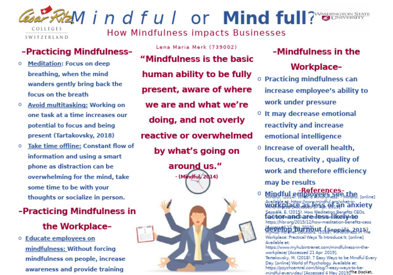 Poster Assignment Mindfulness | PDF