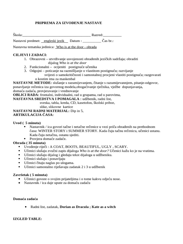 Priprema 54 Cas | PDF