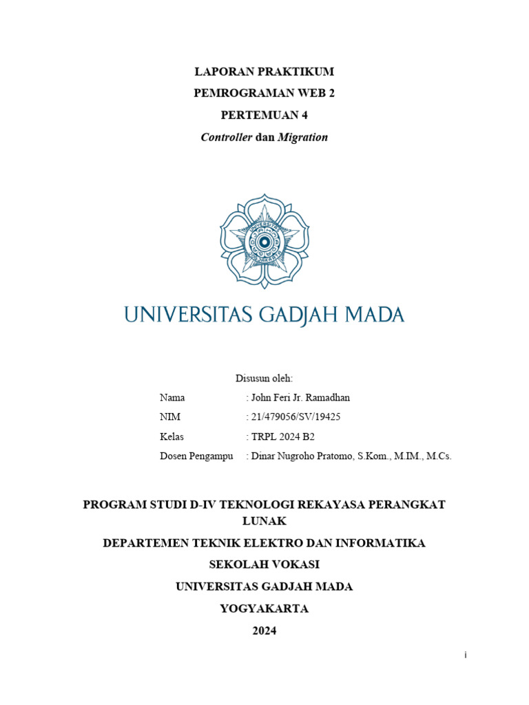 Laporan Praktikum Web 2 - 4 - John | PDF