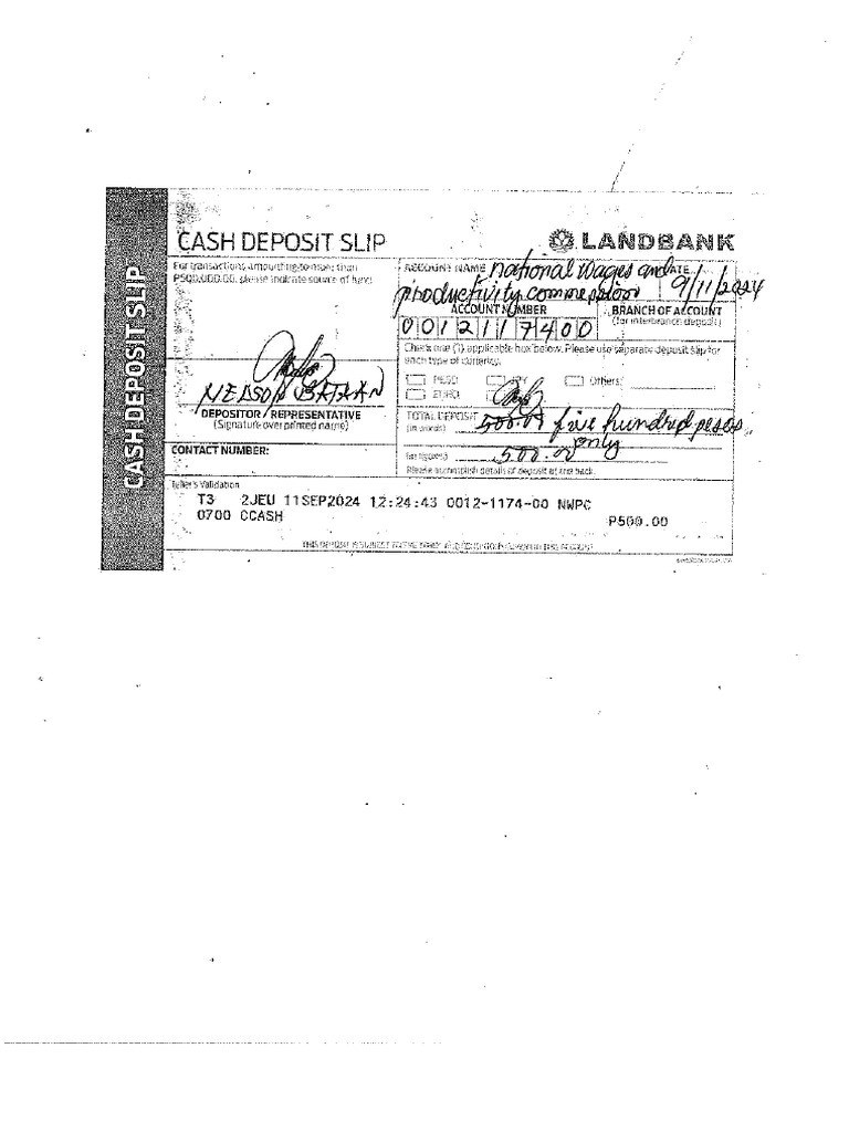 Training Receipt | PDF