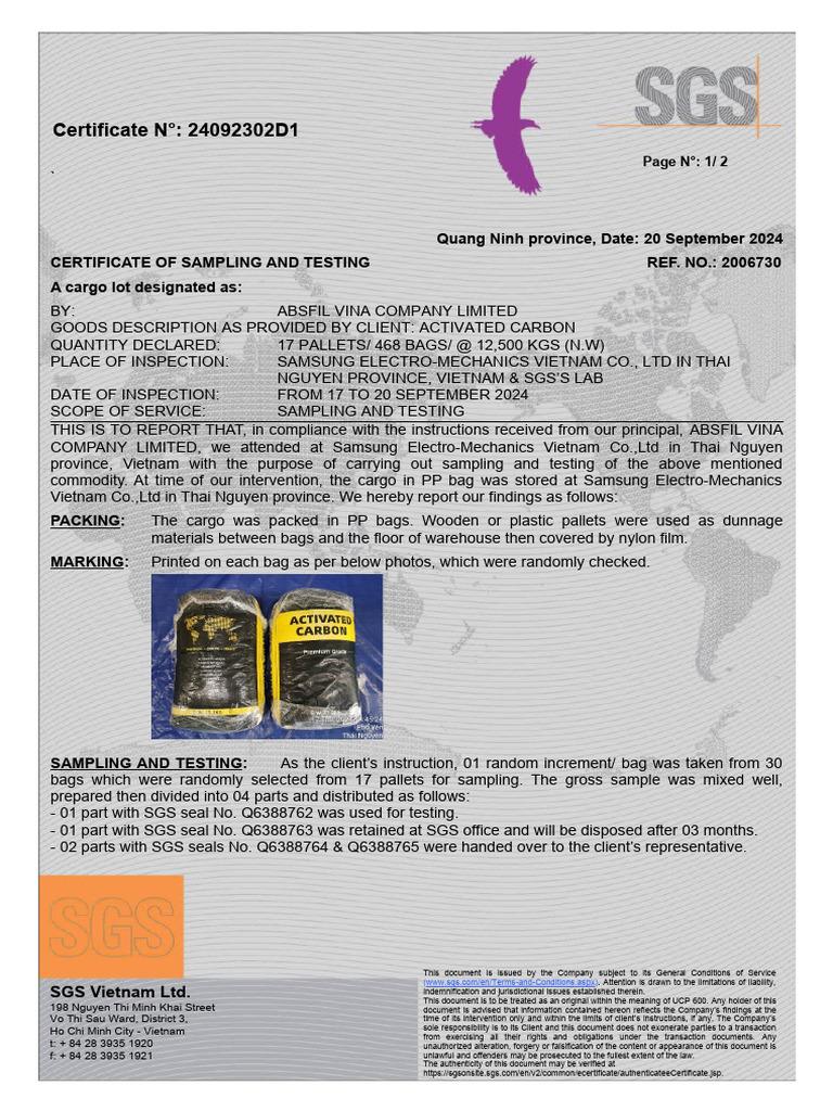 Ecertificate 24092302D1 | PDF