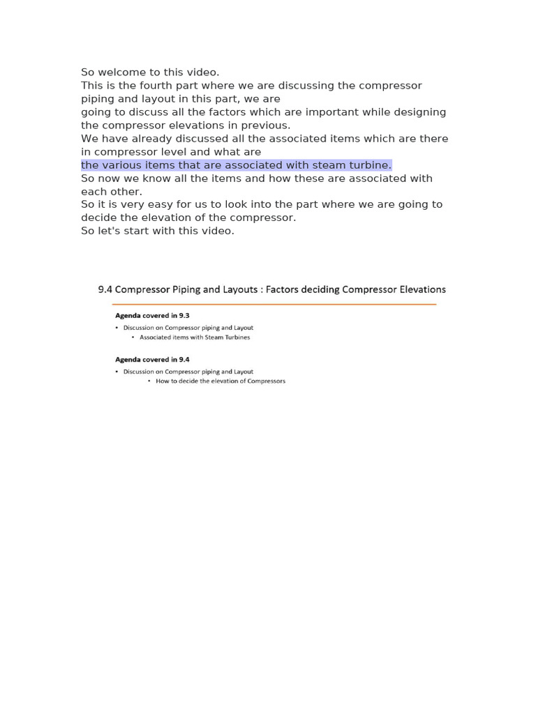 9 4 Compressor Piping And Layouts Factors Deciding Compressor