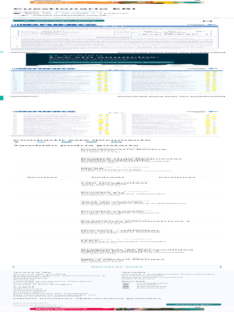 Cuestionario ERI PDF | PDF