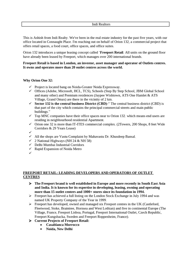 Orion One 32- Projects Details | PDF