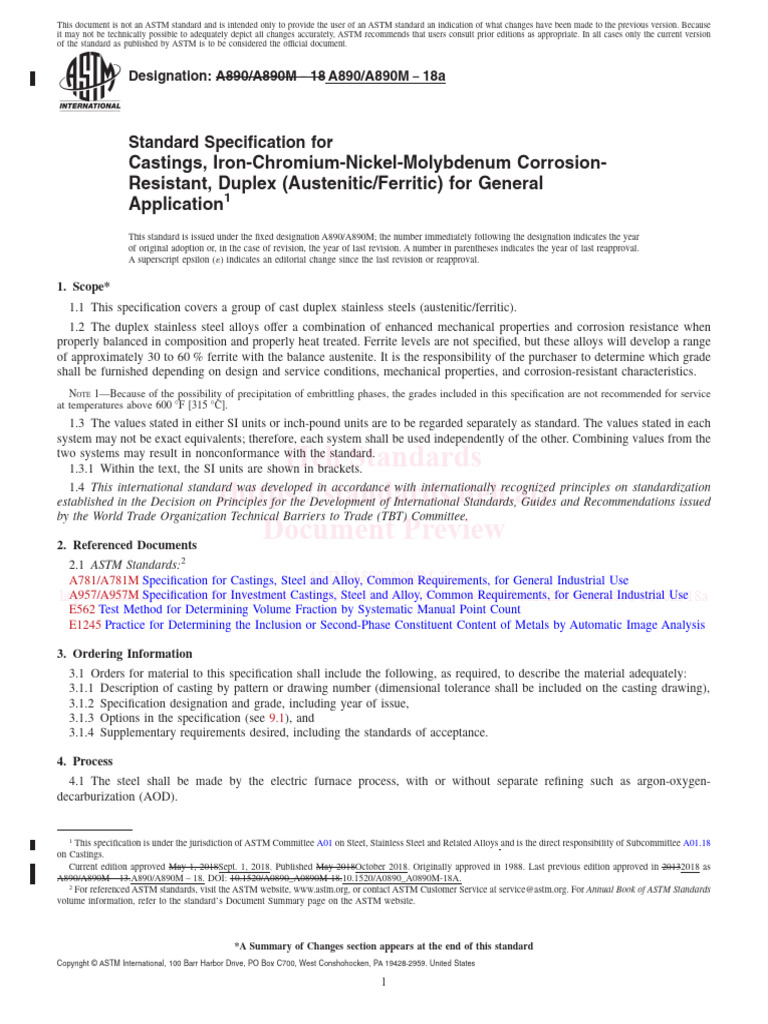 ASTM-A890-A890M-18a | PDF