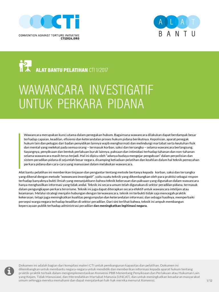 Cti Training Tool 1ind 2021 Draft | PDF