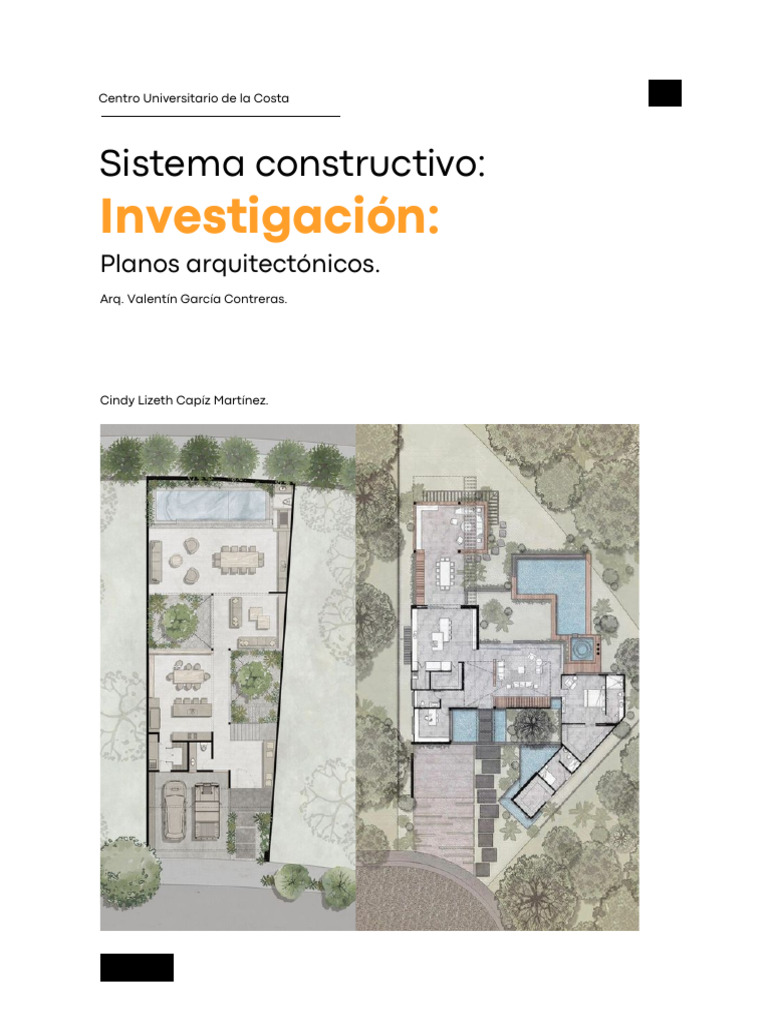 PLANOS ARQUITECTÓNICOS | PDF