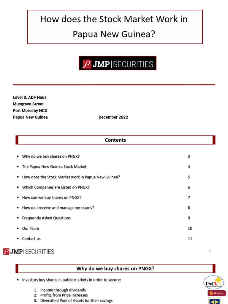 JMP Securities Limited How Does The Stockmarket Work | PDF