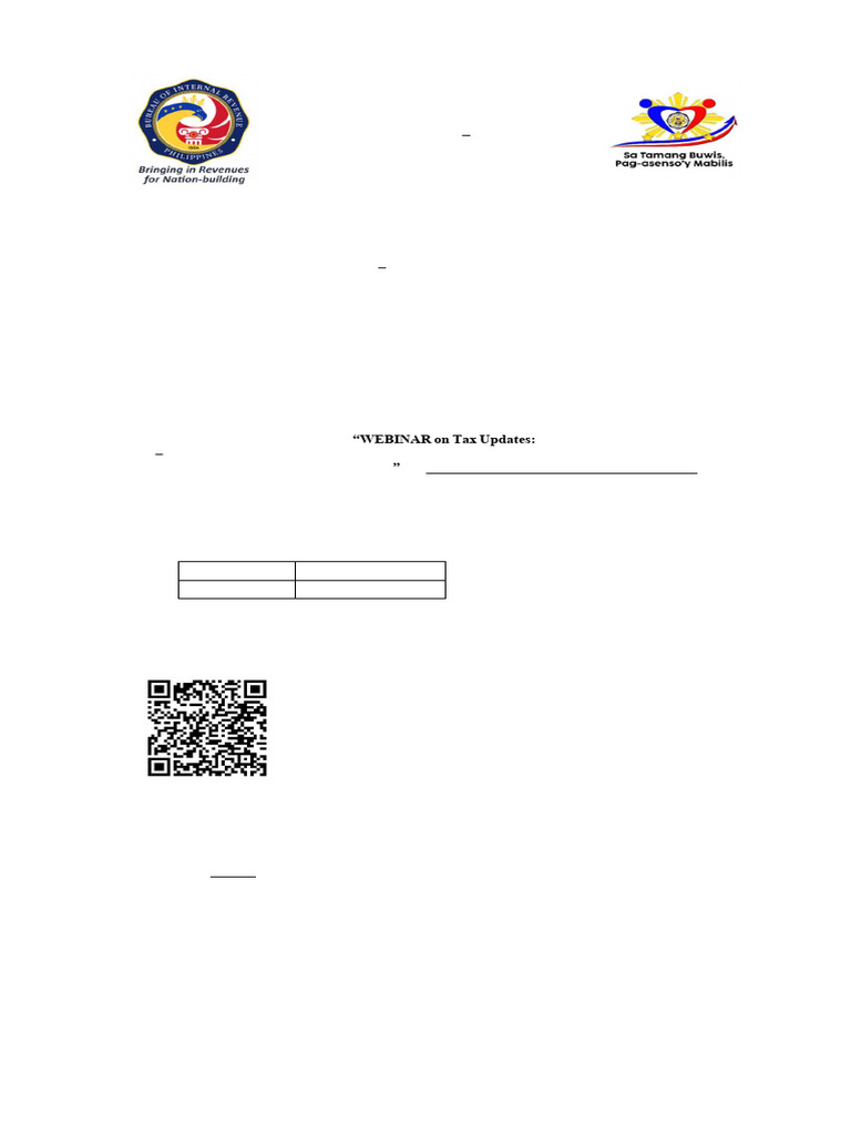 RDO 50 Webinar On Tax Updates Invitation - 09112024 | PDF