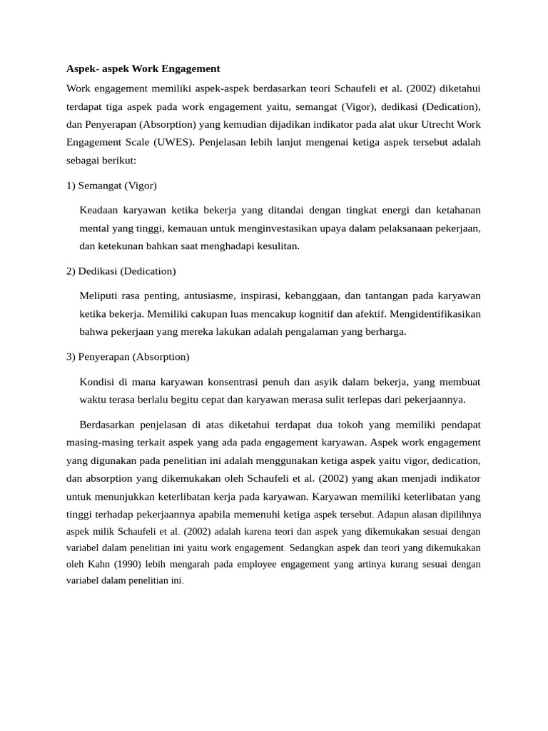 Engagement Scale | PDF
