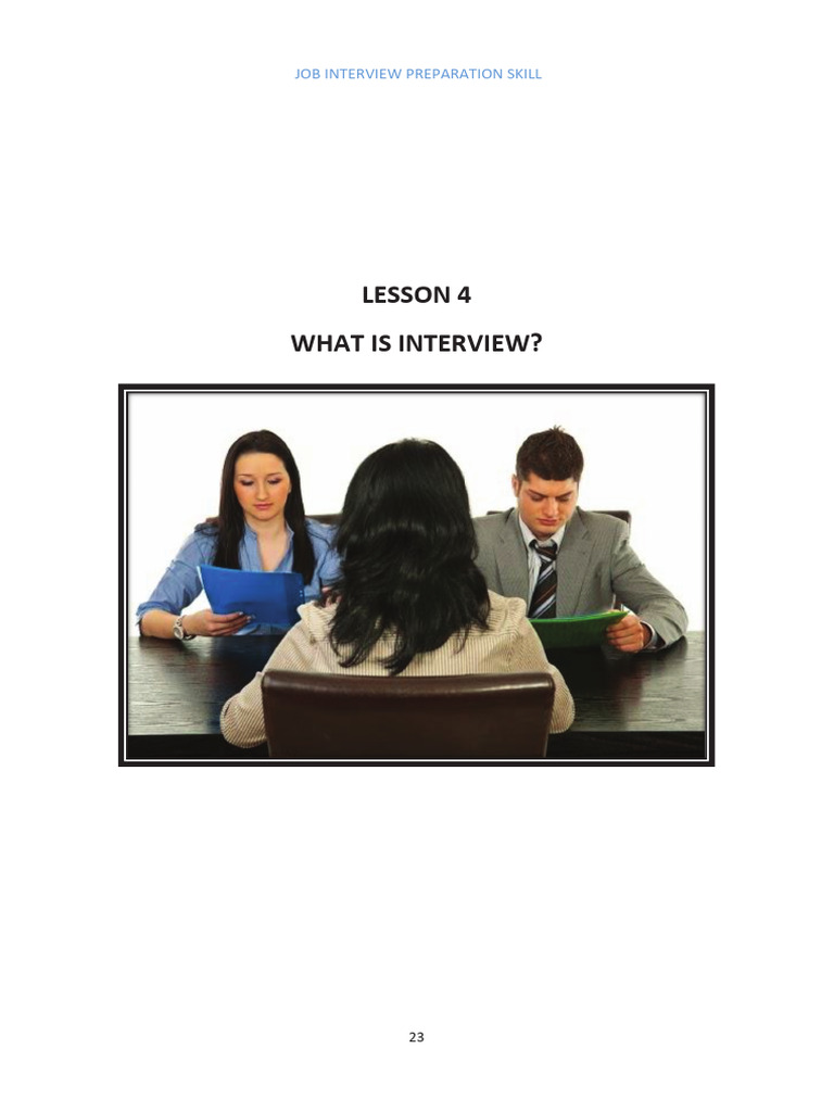 Job Interview | PDF