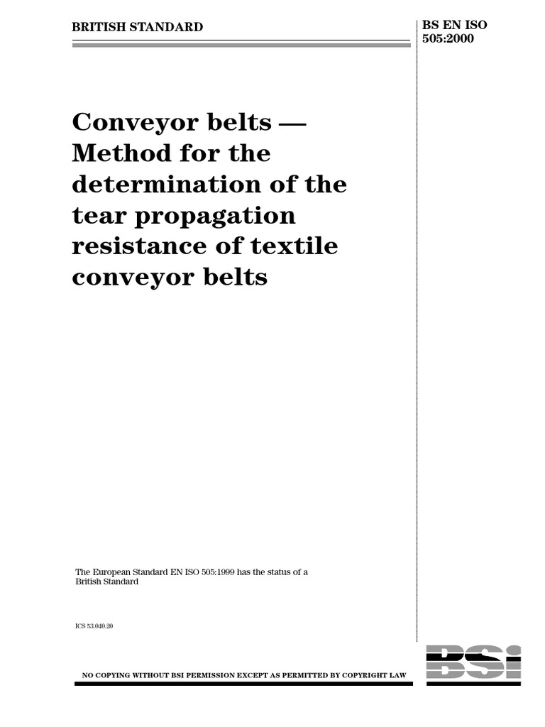 Bsi BS en Iso 505 | PDF