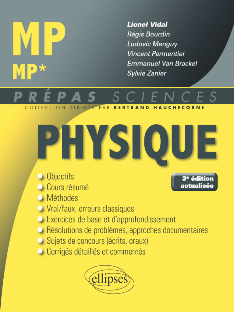 Ellipses Physique MP 3ed | PDF